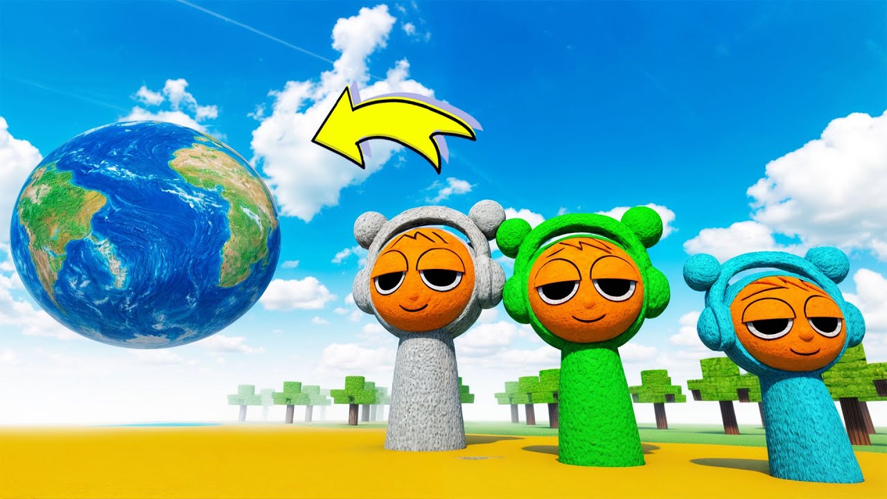 Challenge Big & Small Real Sprunki Armor vs Earth in Teardown - YouTube