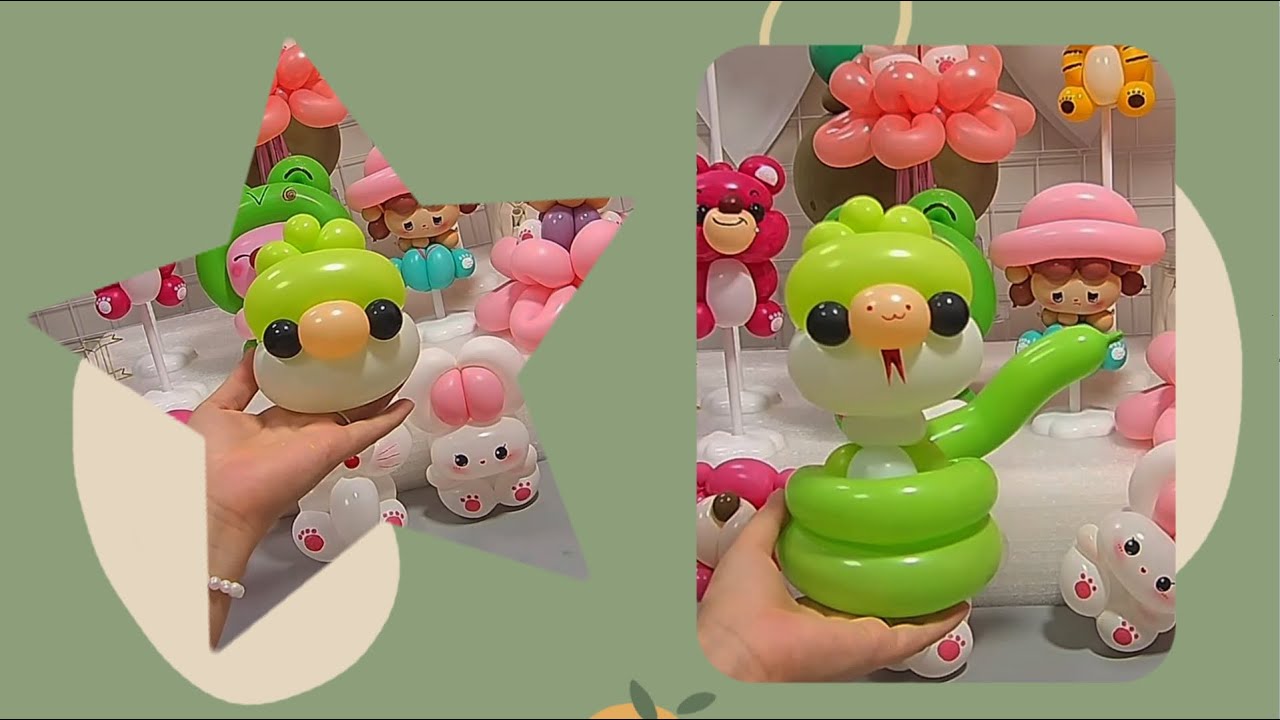 Adorable Snake-shaped Balloon,Popular Balloon Models.MeyiaArtBalloon ...