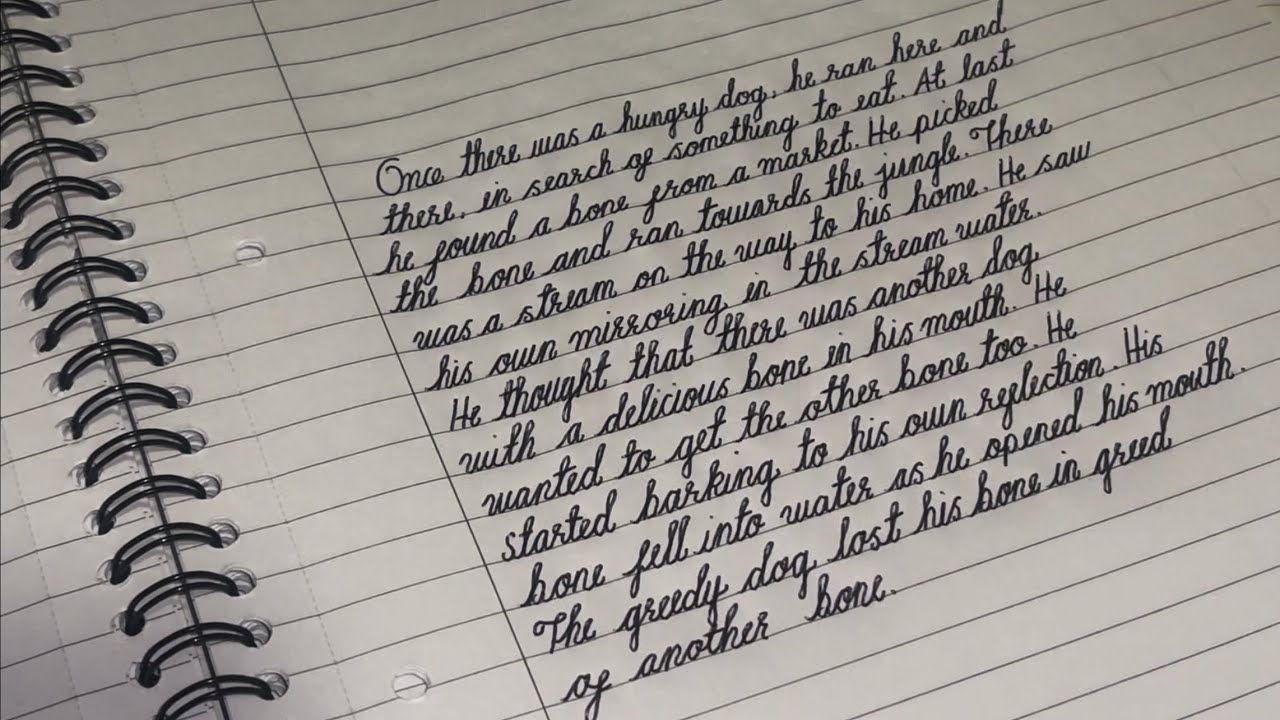 Best ball pen handwriting| cursive handwriting in black ink pen ...