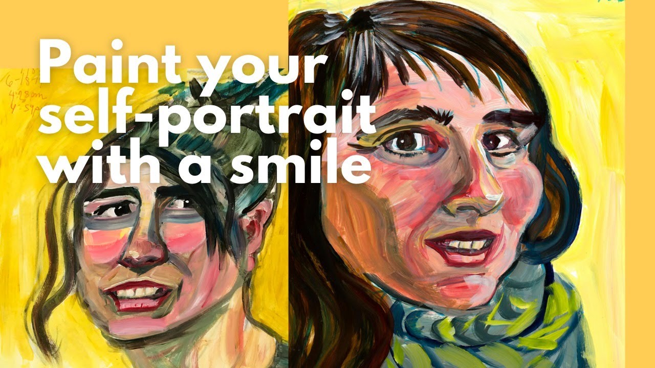 Paint Along: Self-Portrait with a Smile - YouTube