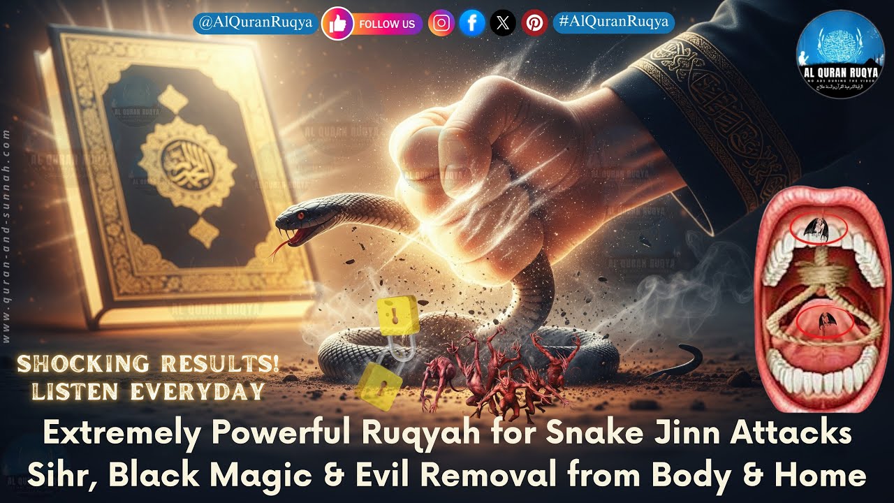 Extremely Powerful Ruqyah for Snake Jinn Attacks | Sihr, Black Magic ...