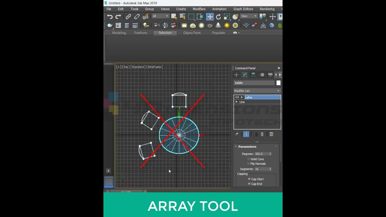 How to Create a Circular Array in 3ds Max | 3ds Max Tutorial - YouTube