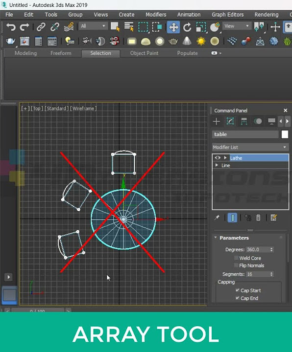 How to Create a Circular Array in 3ds Max | 3ds Max Tutorial - YouTube
