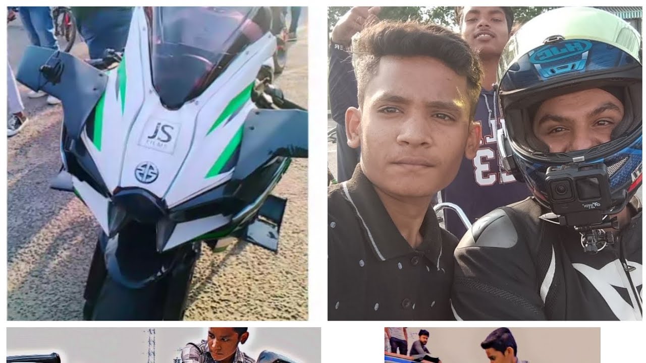 meet to js films my first vlog #kawasaki H2 #subscribe #viral - YouTube