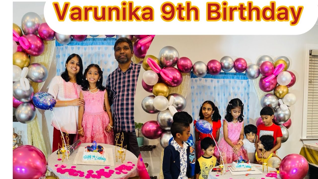 Varunika #birthday #kids #travel #usa #india #school - YouTube