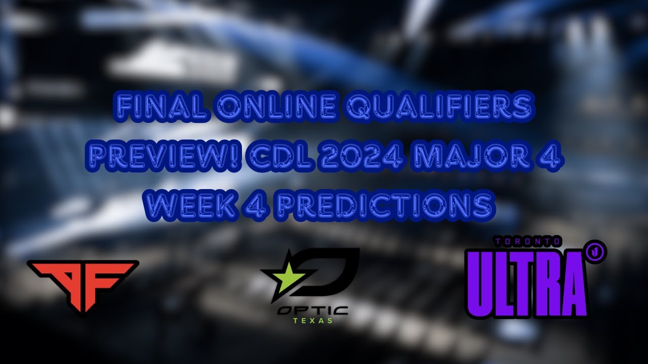 MMS- Final Online Qualifiers Preview! CDL 2024 Major 4 Week 4 ...