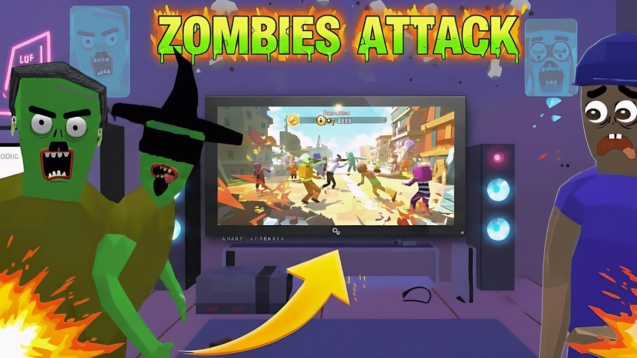 ZOMBIE ATTACK ON CITY || DUDE THEIF WARE JACK SCARRY #dudetheftwars ...