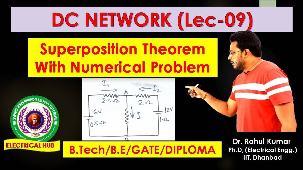 Superposition theorem with numerical problem|DC Network| - YouTube