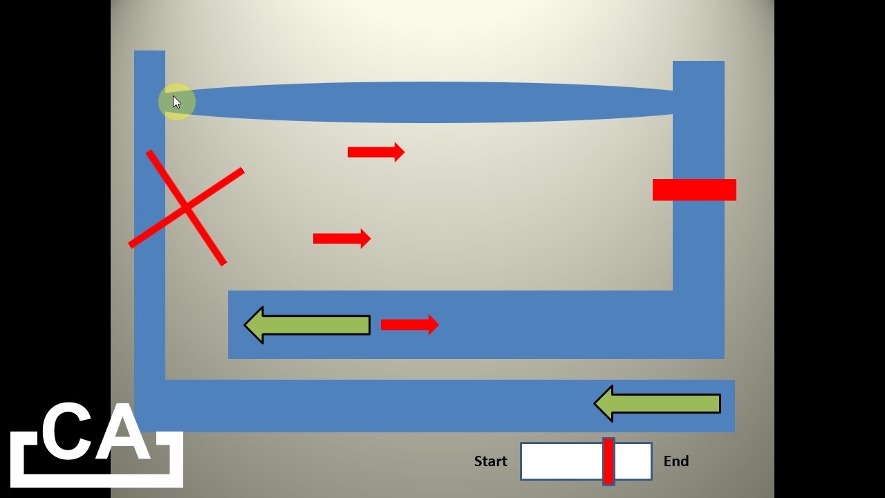 PowerPoint maze - Add moving obstacles, time limits et cetera - YouTube