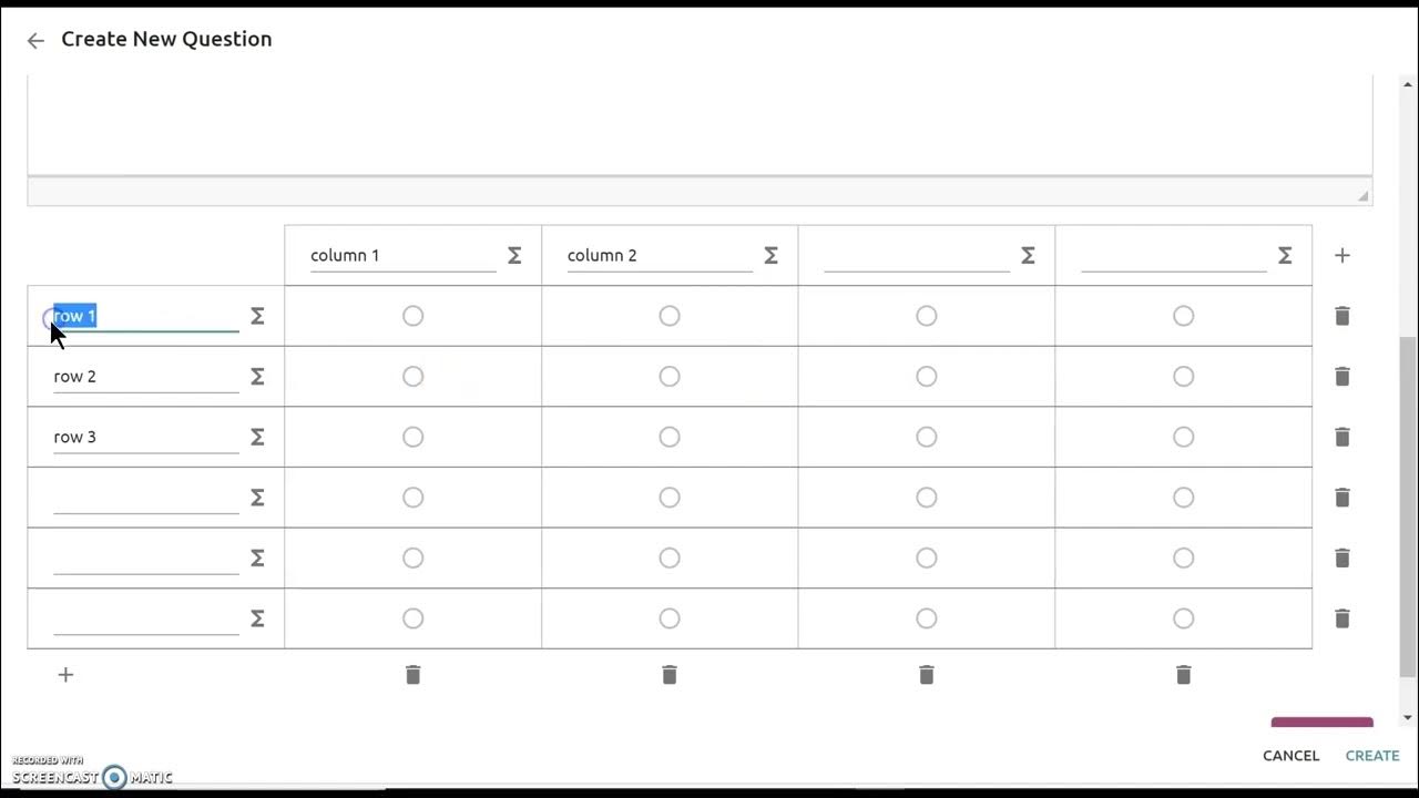 Match Table Grid Question on Aware - YouTube