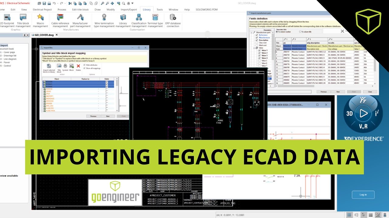 Importing Legacy eCAD Data into SOLIDWORKS Electrical Schematic ...