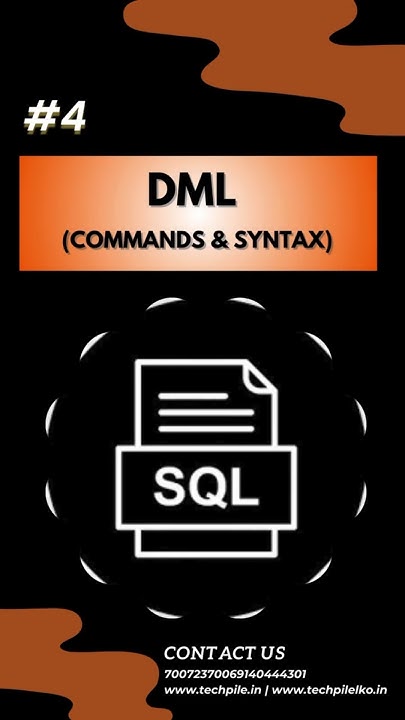 DML Commands in SQL || Database - YouTube