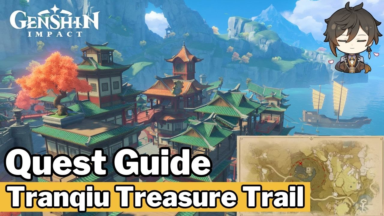Follow the treasure map to find the treasure - Genshin Impact - YouTube