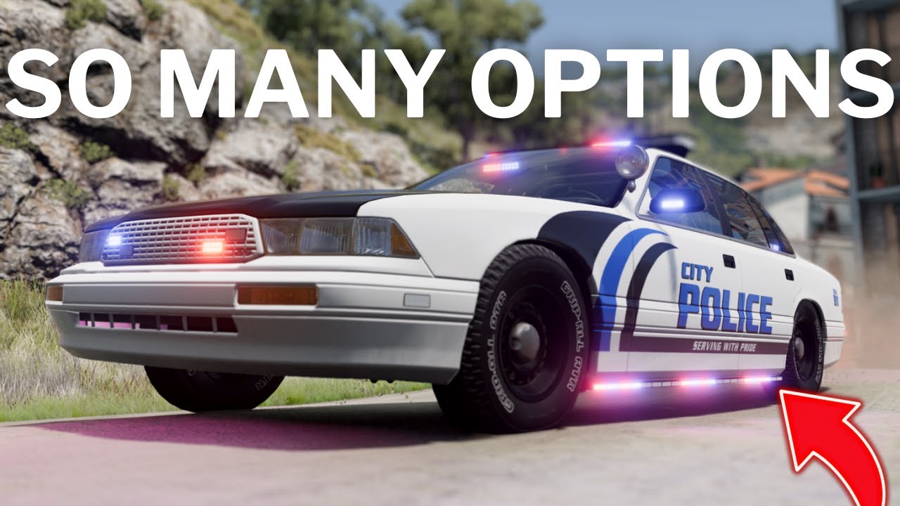 This May Be The BEST Police Lights In BeamNG - Weekly Beamng Mods - YouTube
