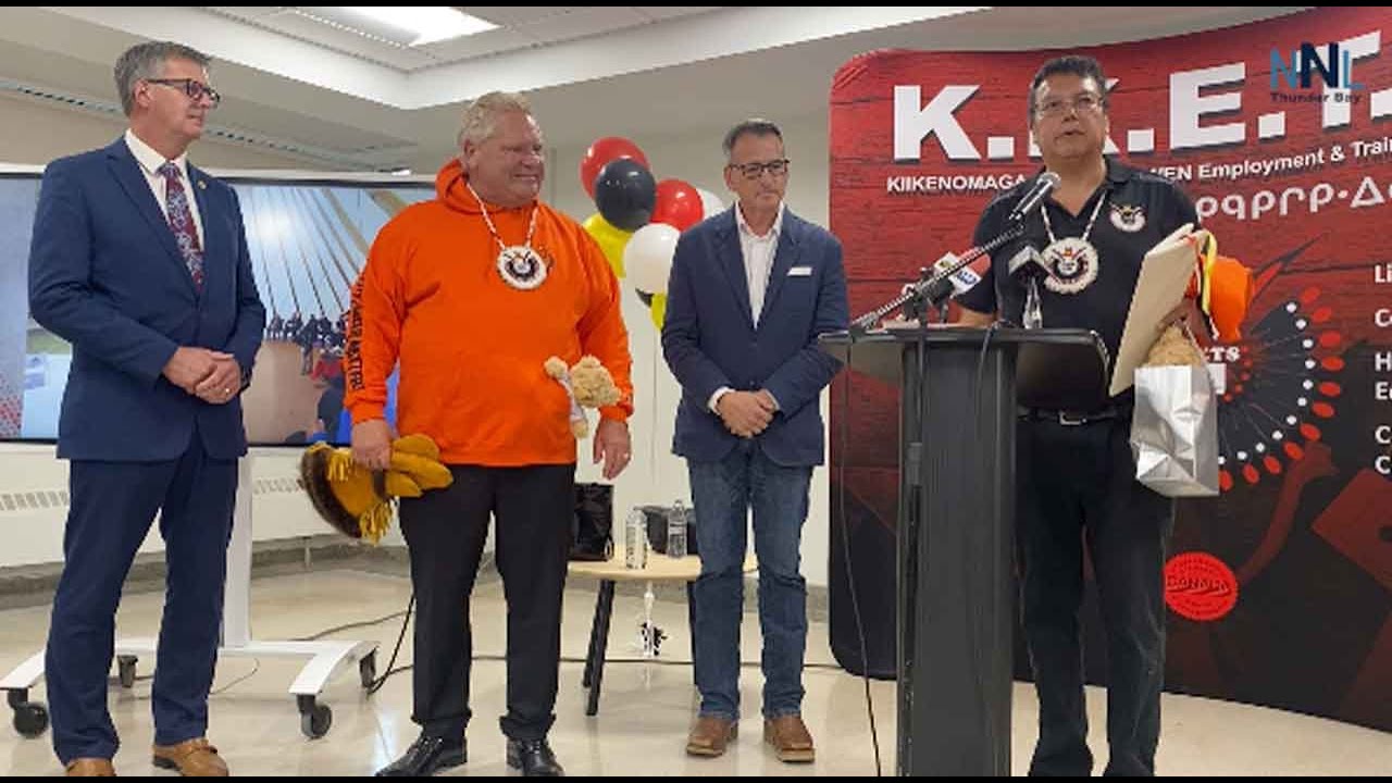 Premier Doug Ford Visits with KKETS Students in Thunder Bay - YouTube