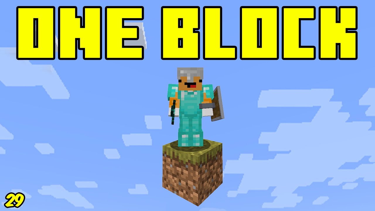 I Survived 30 DAYS on ONE BLOCK Minecraft - Day 29 - YouTube