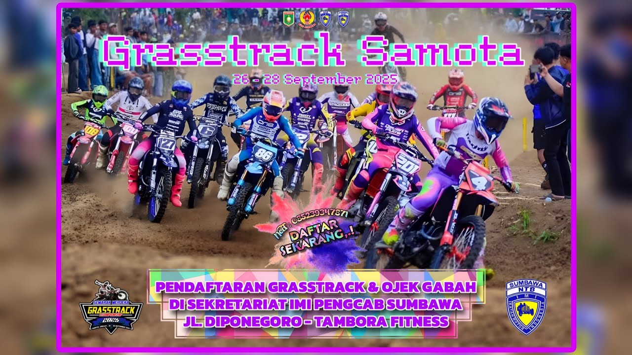 LATIHAN UNTUK PERLOMBAAN GRASSTRACK 26 - 28 SEPTEMBER DI SIRKUIT SAMOTA ...