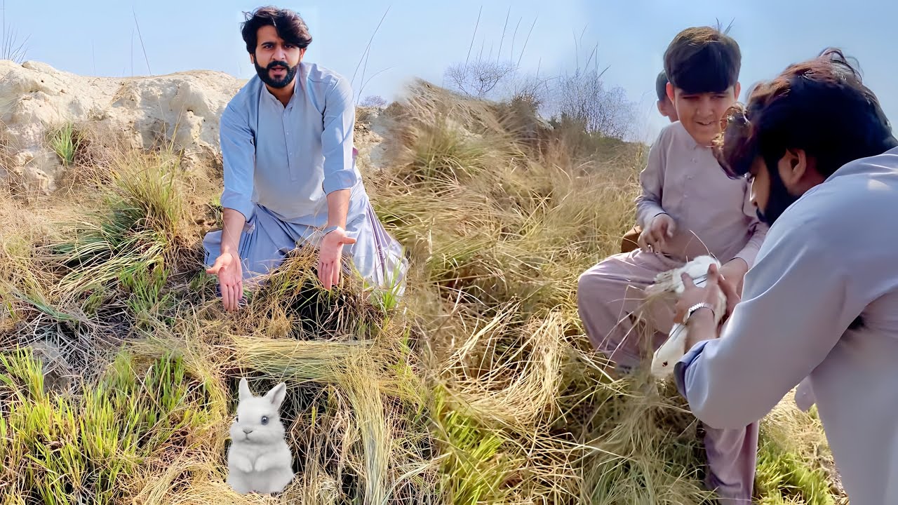 Jhariyo Main Rabbit Pakr liya 😱 | Apna Dihat - YouTube