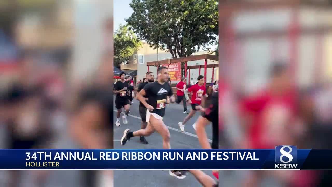 San Benito County hosts Red Ribbon Run to combat substance abuse - YouTube