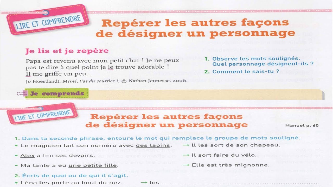 Séquence Français 1ère Bac Pro Lire Et Suivre Un Personnage | Chtoby ...