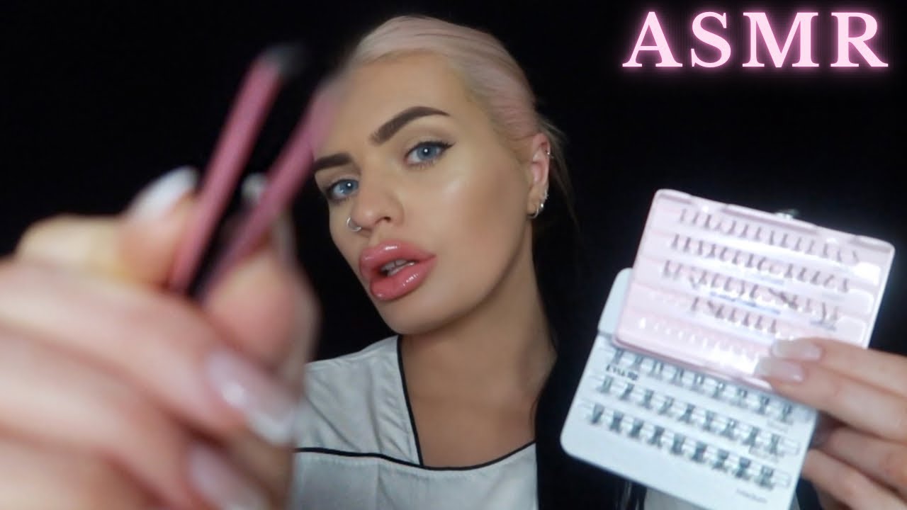 ASMR - Lash Extensions Appointment 👁 (personal attention, salon ...