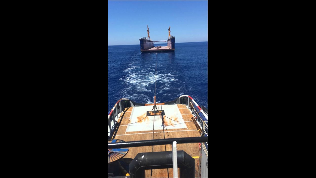 towing floating dock "30june" - YouTube
