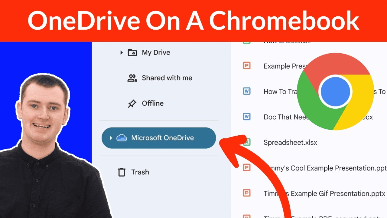 How To Access OneDrive On Your Chromebook - YouTube