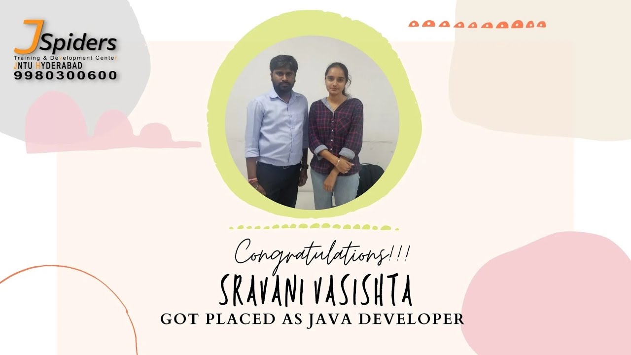 CONGRATULATIONS P.SRAVANI PLACED AS JAVA DEVELOPER - YouTube