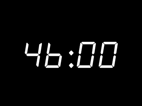 46 Minute Countdown Timer | Digital Clock - YouTube