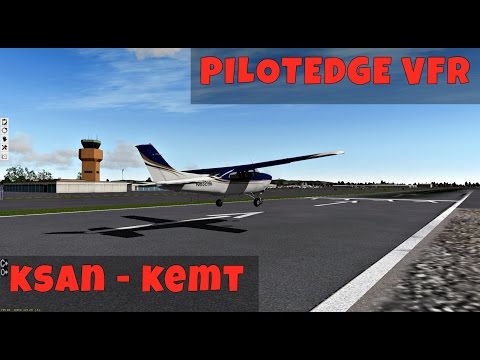 KSAN - KEMT VFR Carenado C210 + REP  [X-Plane, Pilotedge]