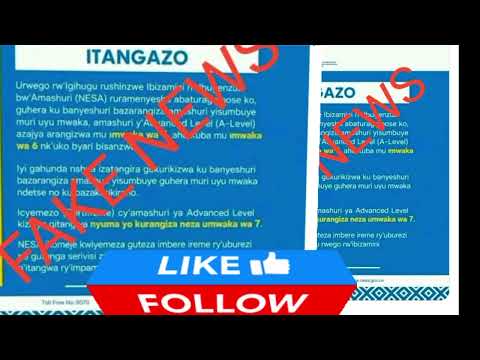 NESA itangazo ryihuta kuwa 22/7/2026