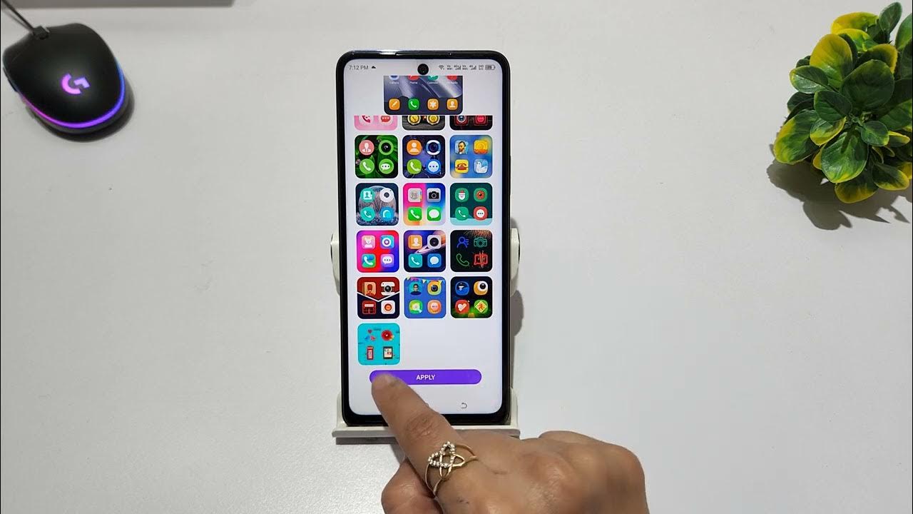 How to change icon style in tecno spark 20 | Tecno spark 20c me icon style kaise badlen - YouTube