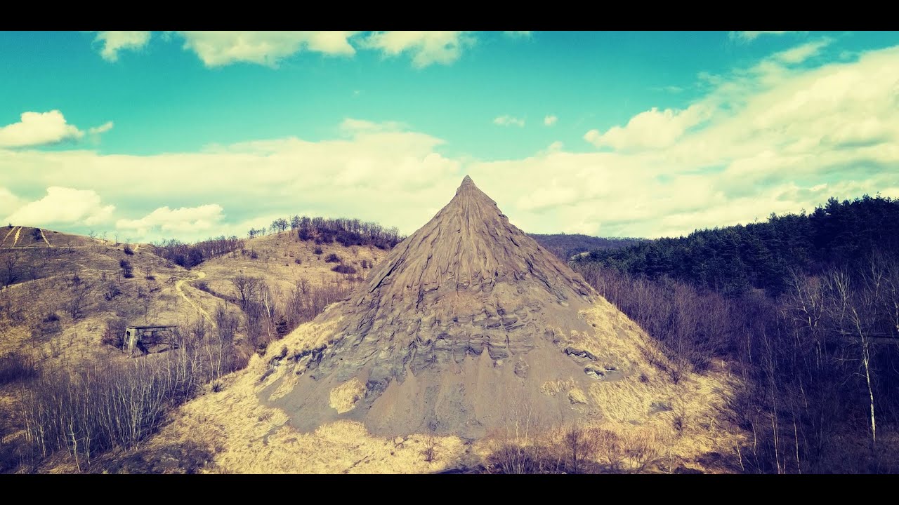 Slag hills from the sky - YouTube