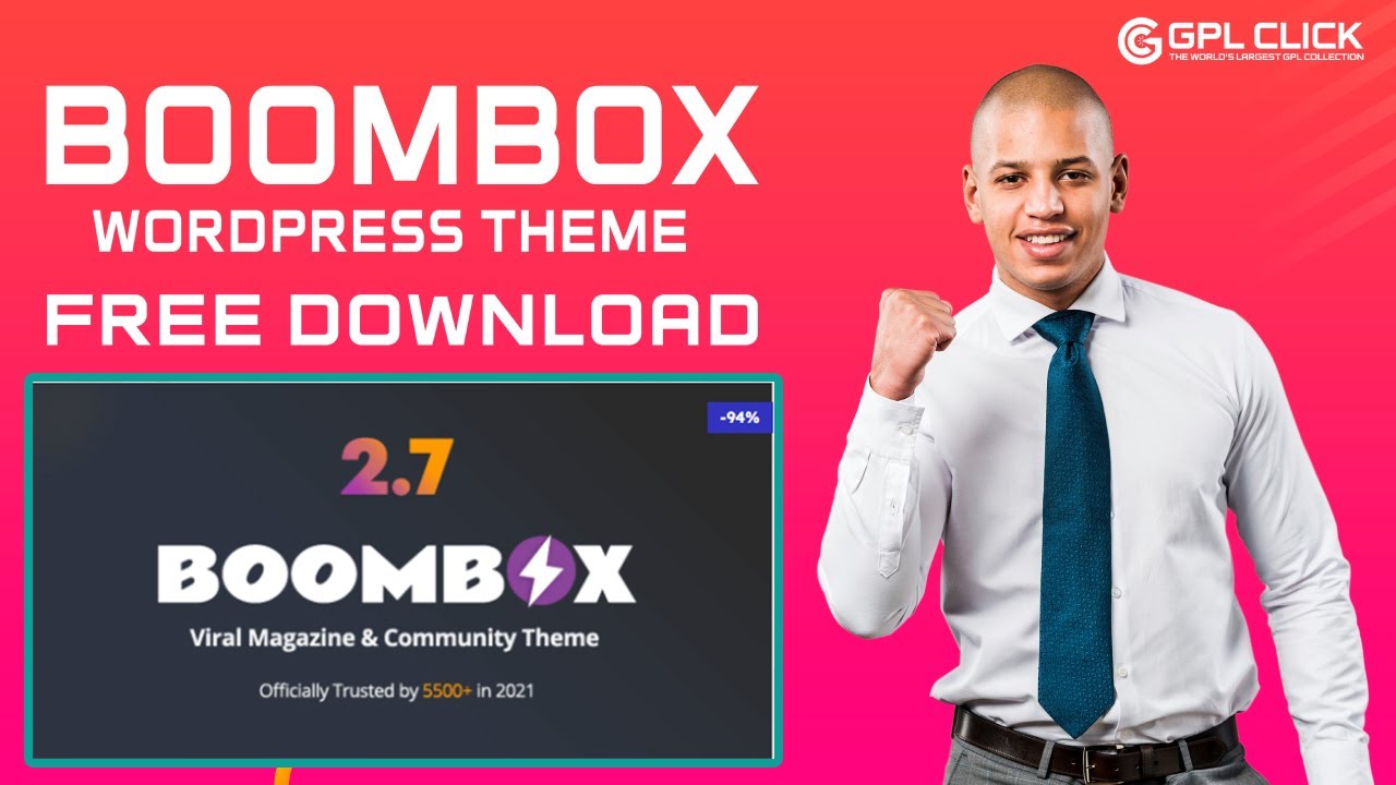 BoomBox Theme Free Download Latest Version | Lifetime Free Updates ...