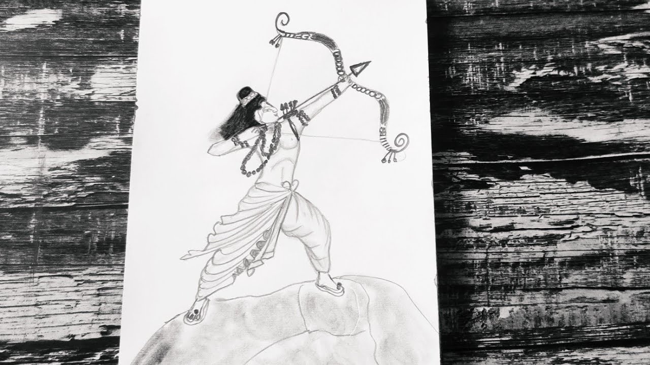 Easy Shri Ram Drawing/ For Beginners/Step By Step/ Ram Ji Tutorial ...