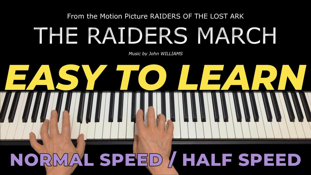The Raiders March (Indiana Jones) - Easy Piano Arrangement - Sheet ...