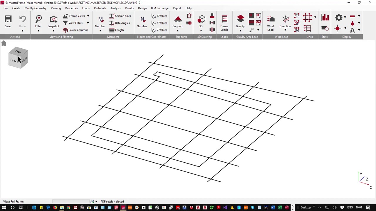 Importing Grid Lines from DXF to MasterFrame - YouTube