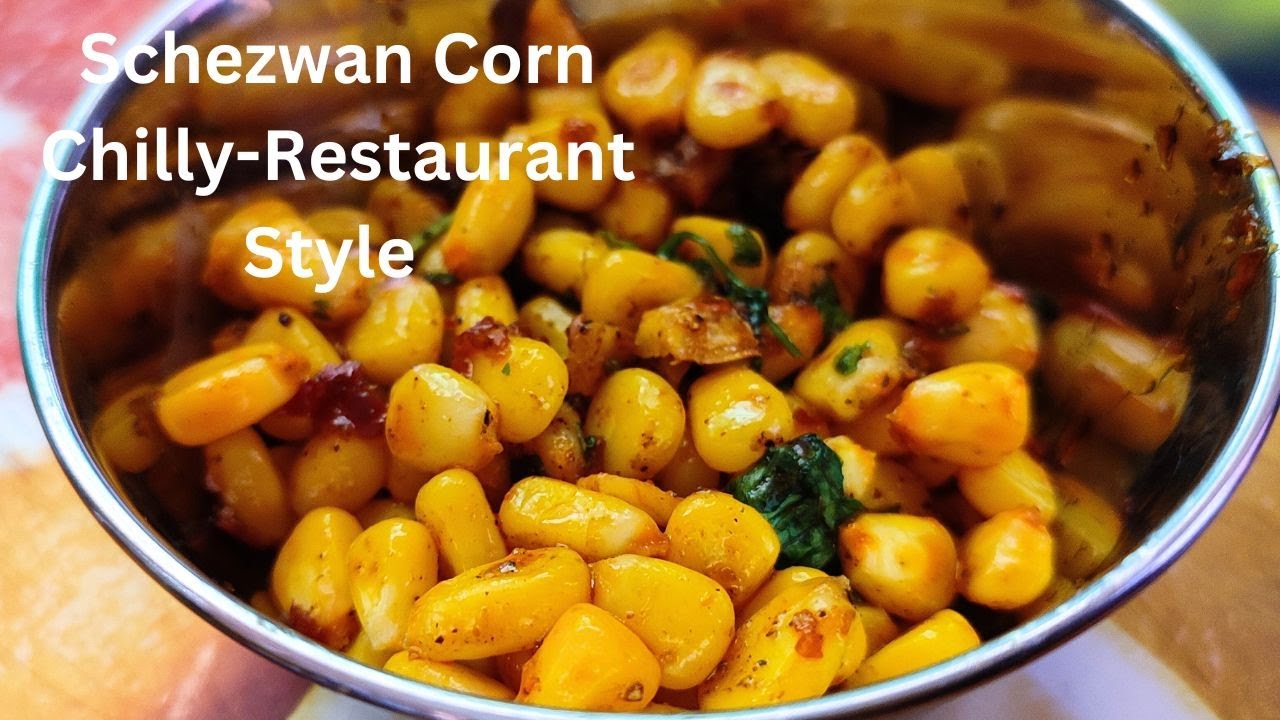 street style sweet corn-schezwan | sweet corn Recipe In Bengali-Crispy ...