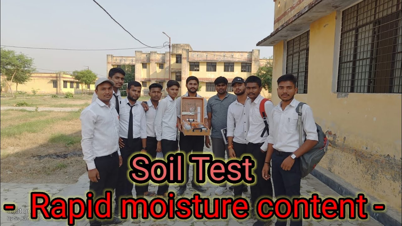 Vlog 2 (Soil test - Rapid moisture content ) - YouTube