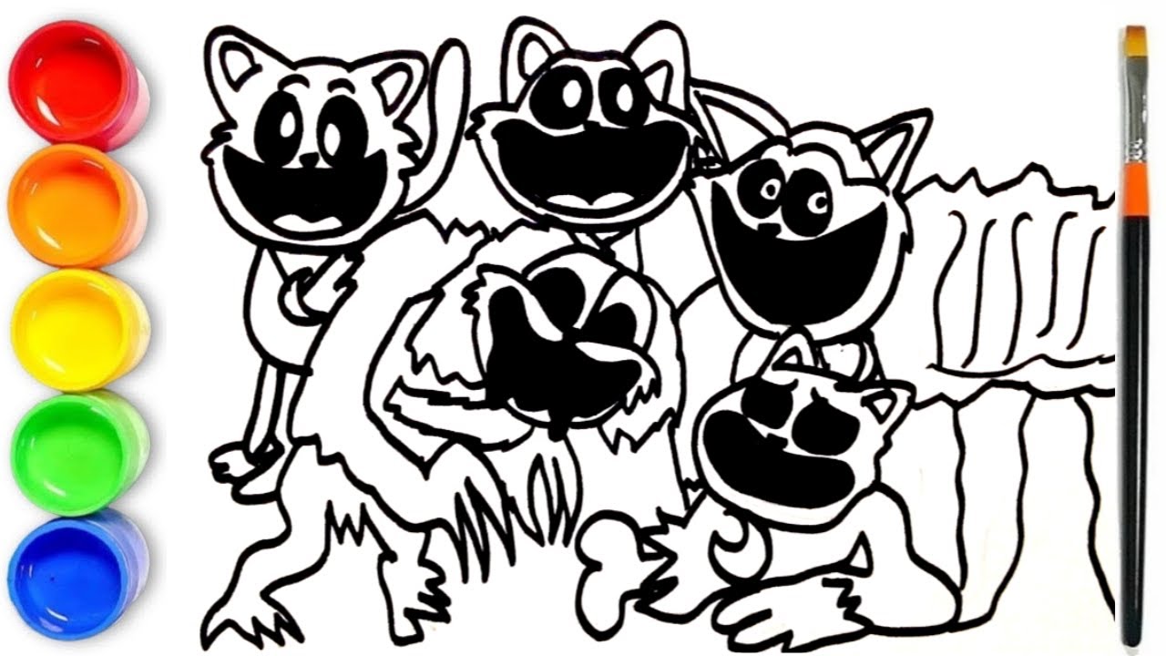 How to draw Catnap, Monster Catnap, Nightmare Catnap | Catnap Drawing ...