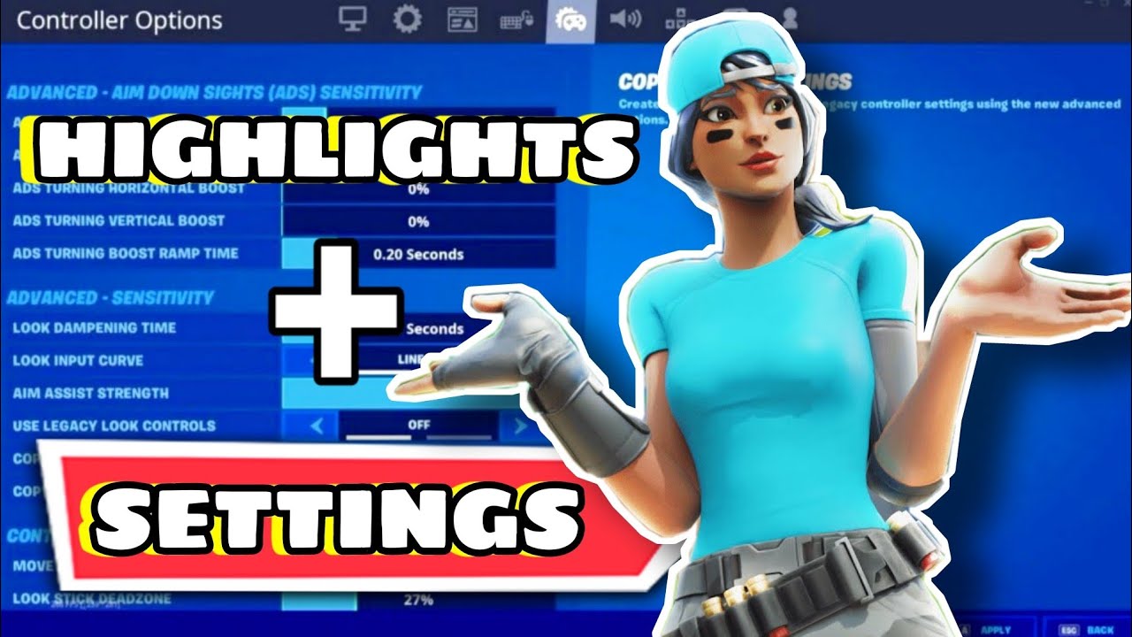 Fortnite Highlights + Best AIMBOT Controller Settings 4K 120FPS - YouTube