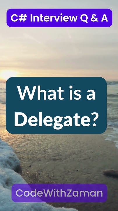 Delegate in C# | Simple Explanation with Example #csharp #delegates # ...