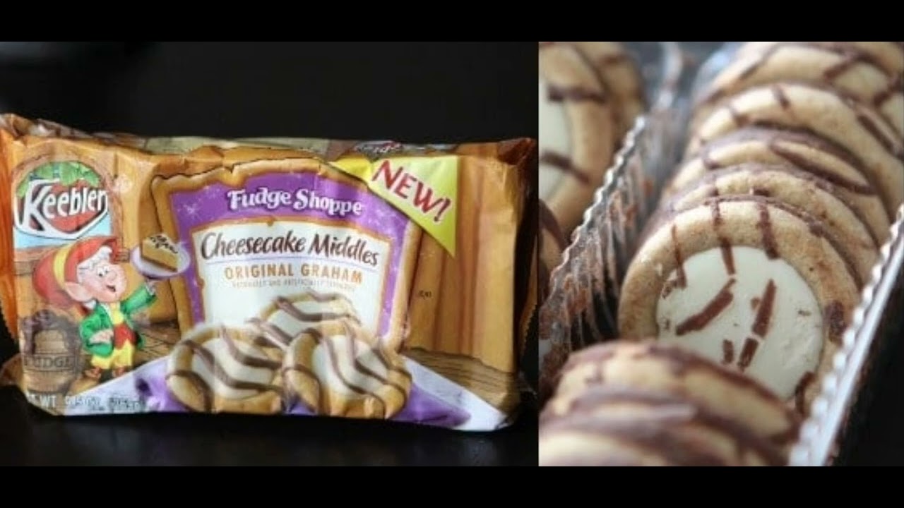 keebler fudge stripe cheesecake middles original graham cracker cookies ...