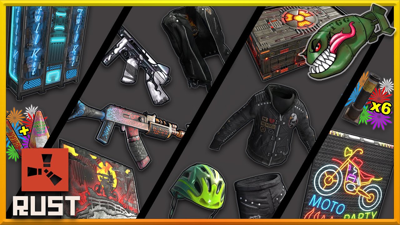 Rust Skins | Commuter Headwrap, Ditto AR, MOTO PARTY!, Neon Full Kit ...