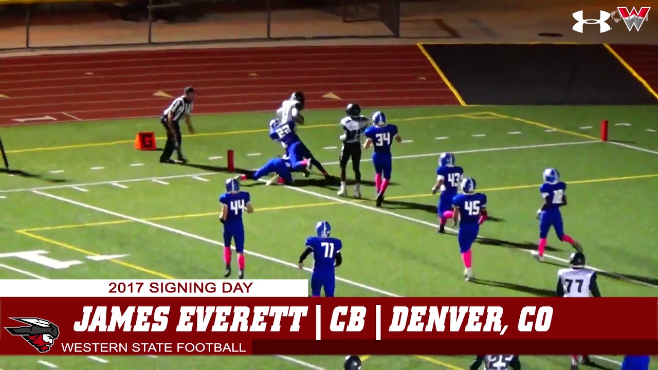 Western State Football | James Everett Highlights - YouTube