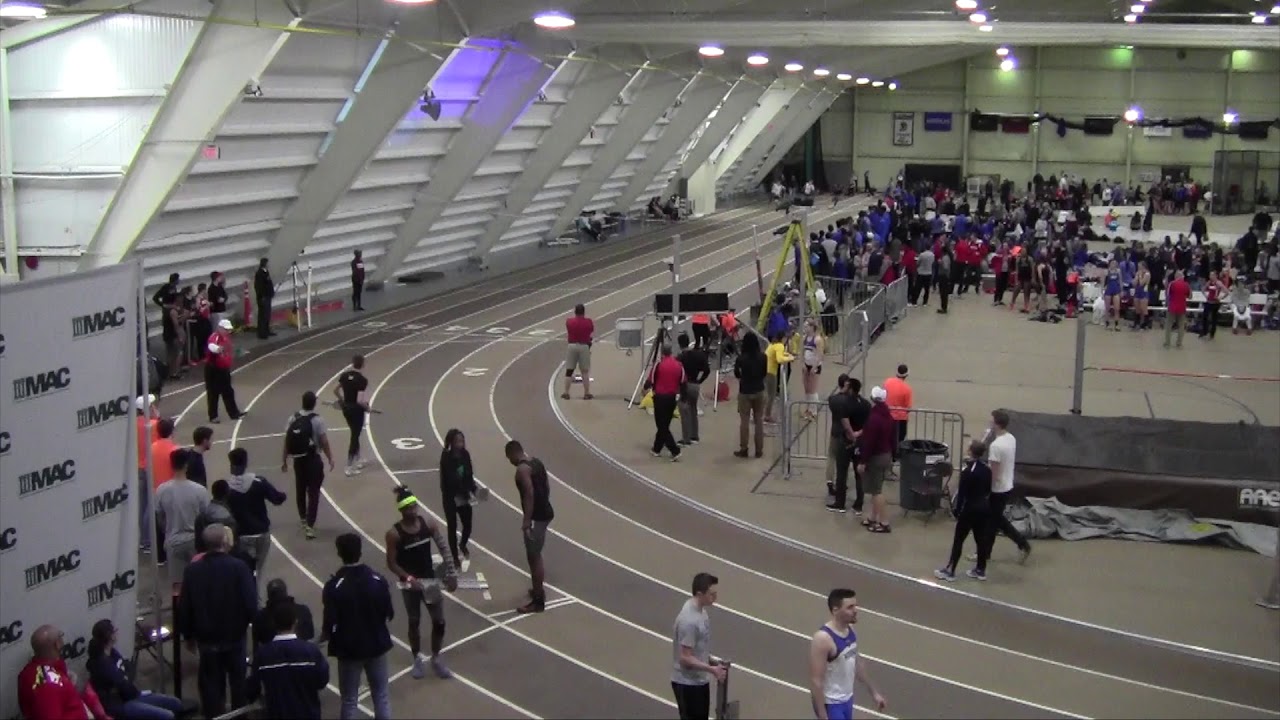Men's 200 Meter Dash: 2018 MAC Indoor Track & Field Championships - YouTube