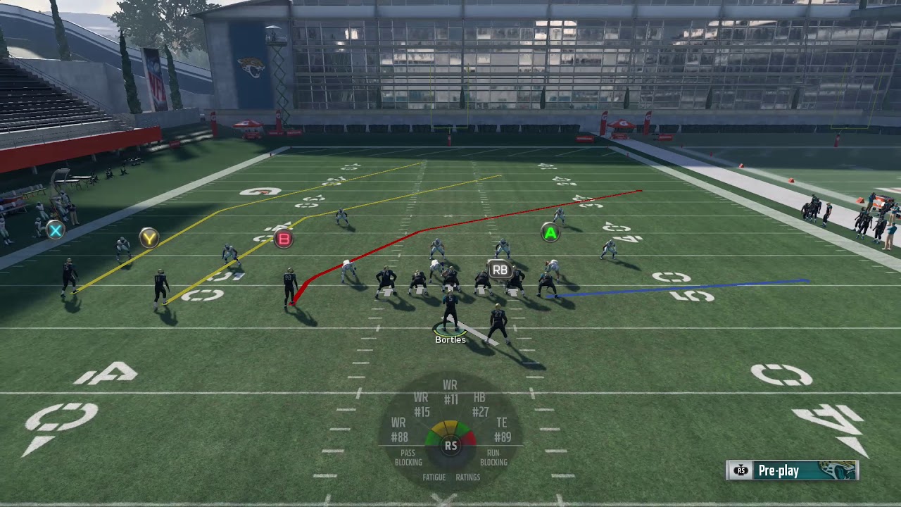 Madden 18 Money Play: Gun Trips TE Offset - PA Crossers - YouTube
