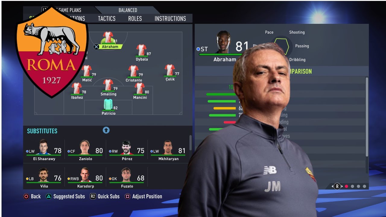 FIFA22-HOW TO PLAY LIKE AS ROMA 2022-2023 FORMATION TACTICS AND ...