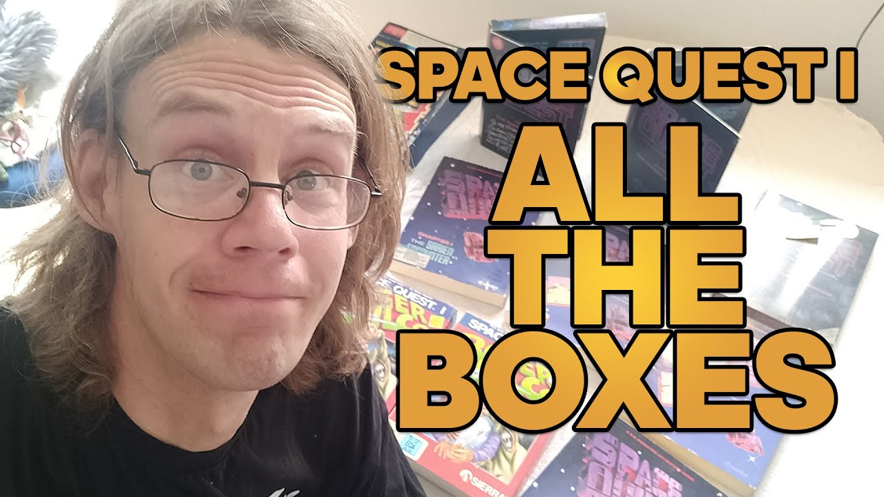 Space Quest I big boxes — common, rare, and one-of-a-kinds - YouTube