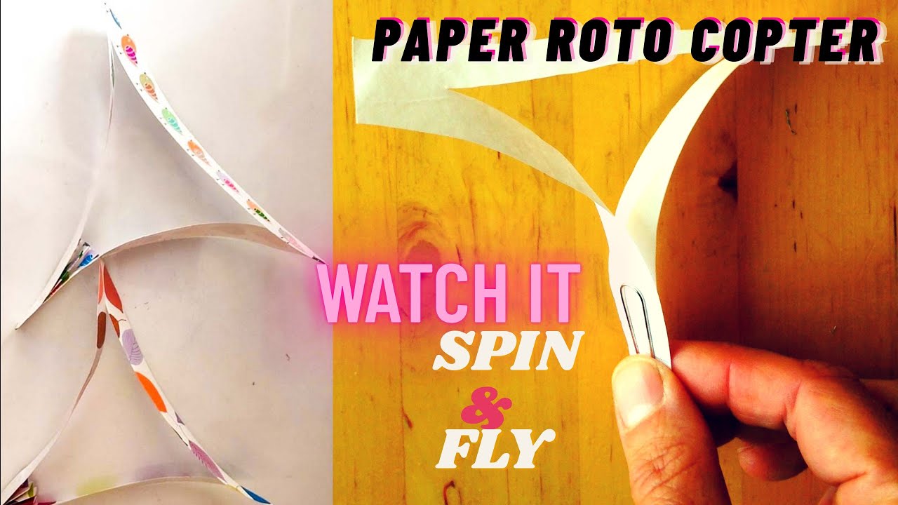 How to make a paper helicopter that spins & flies | DIY Origami ...